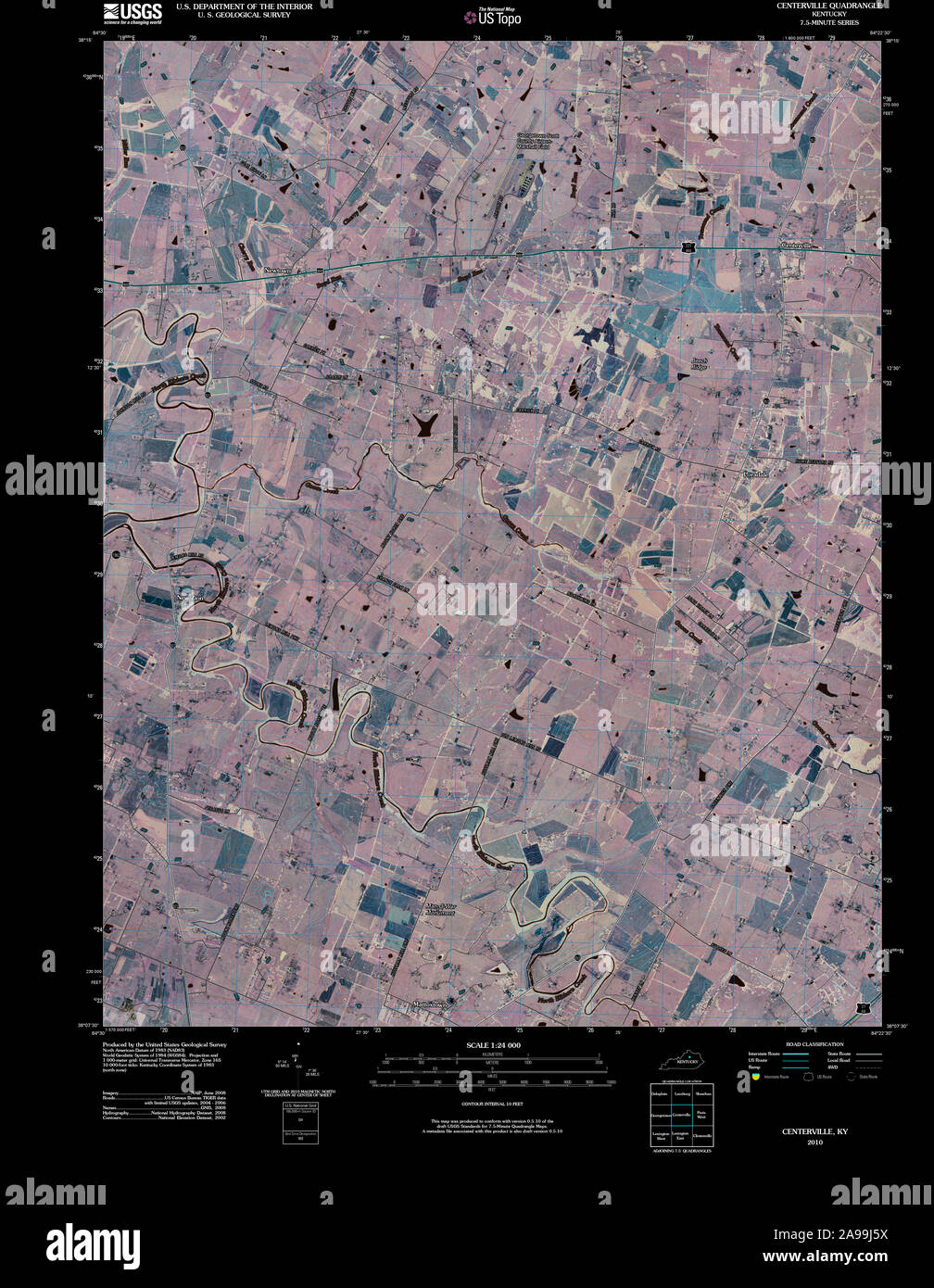 Map of centerville hi-res stock photography and images - Alamy