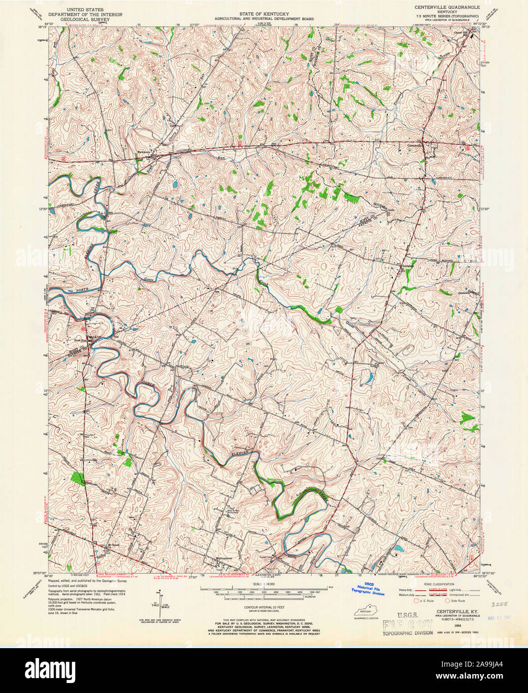Map of centerville hi-res stock photography and images - Alamy