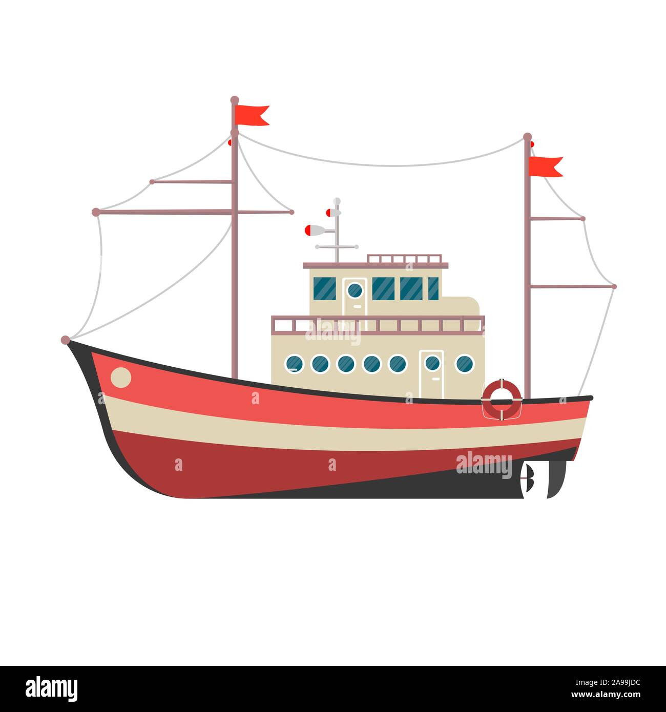 Ship side view Stock Vector Images - Alamy
