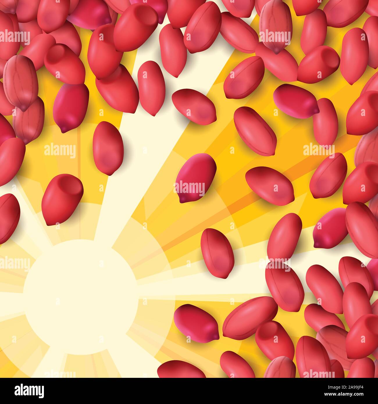 Pile Peanuts Stock Vector Images - Alamy