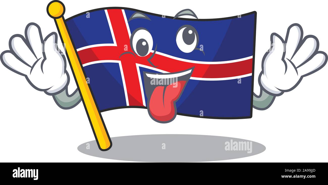 Mascot flag iceland in the isolated bring gift Stock Vector Image & Art ...