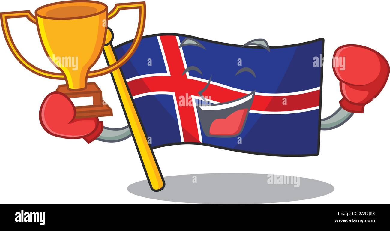 Iceland flag cloth Stock Vector Images - Alamy