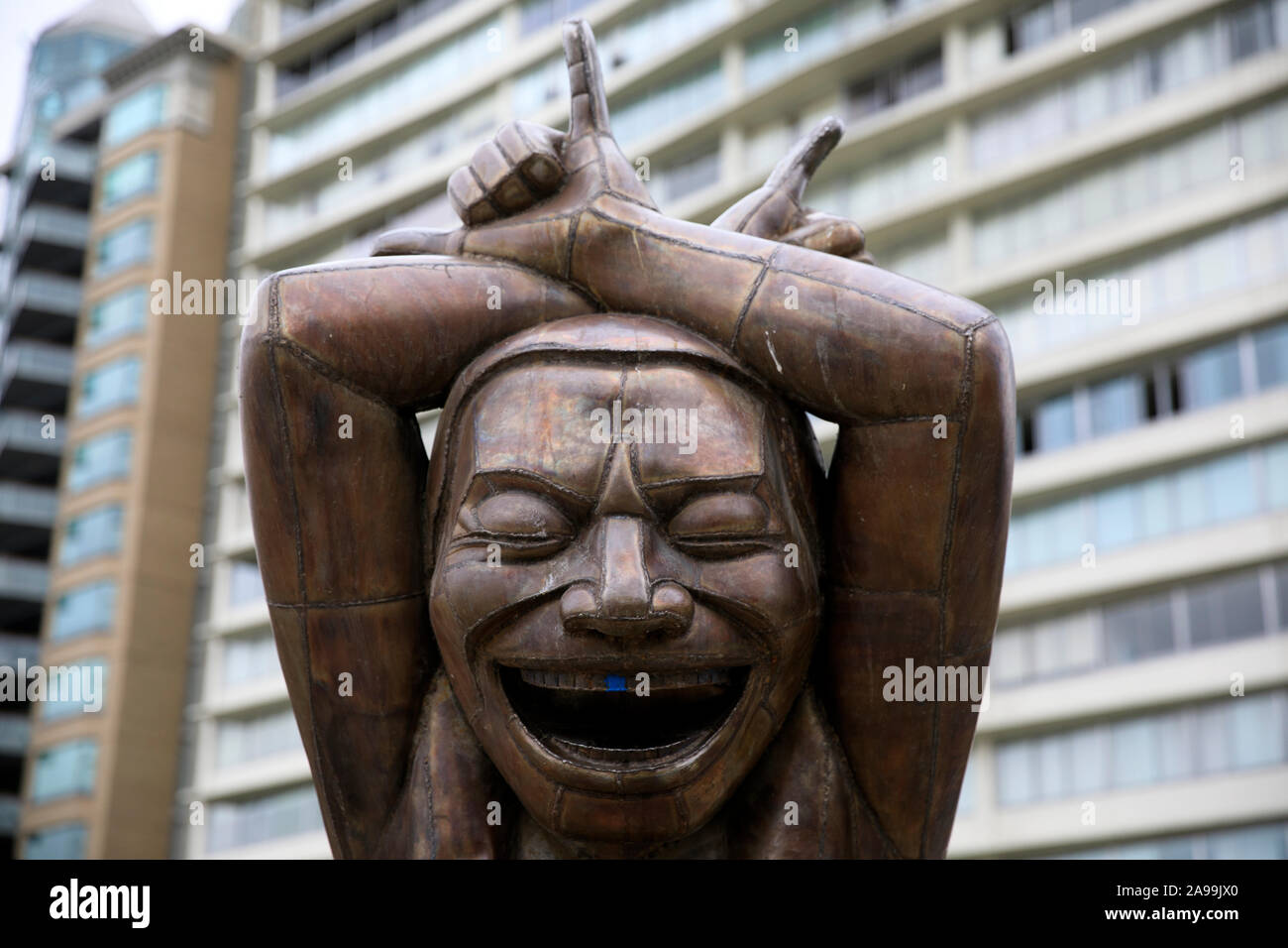 Vancouver laughing sculpture hi-res stock photography and images - Alamy