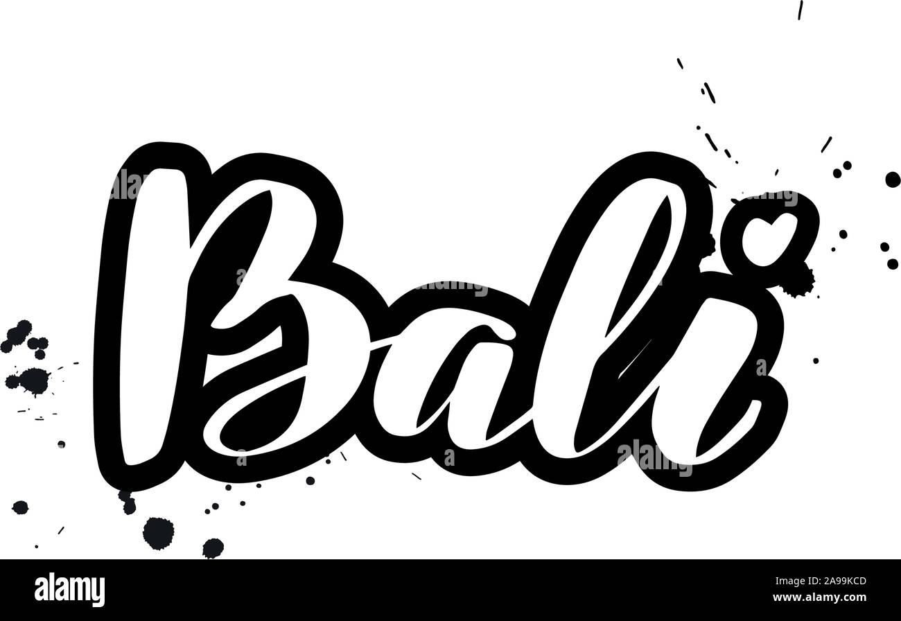 Vector calligraphy illustration isolated on white background Stock ...