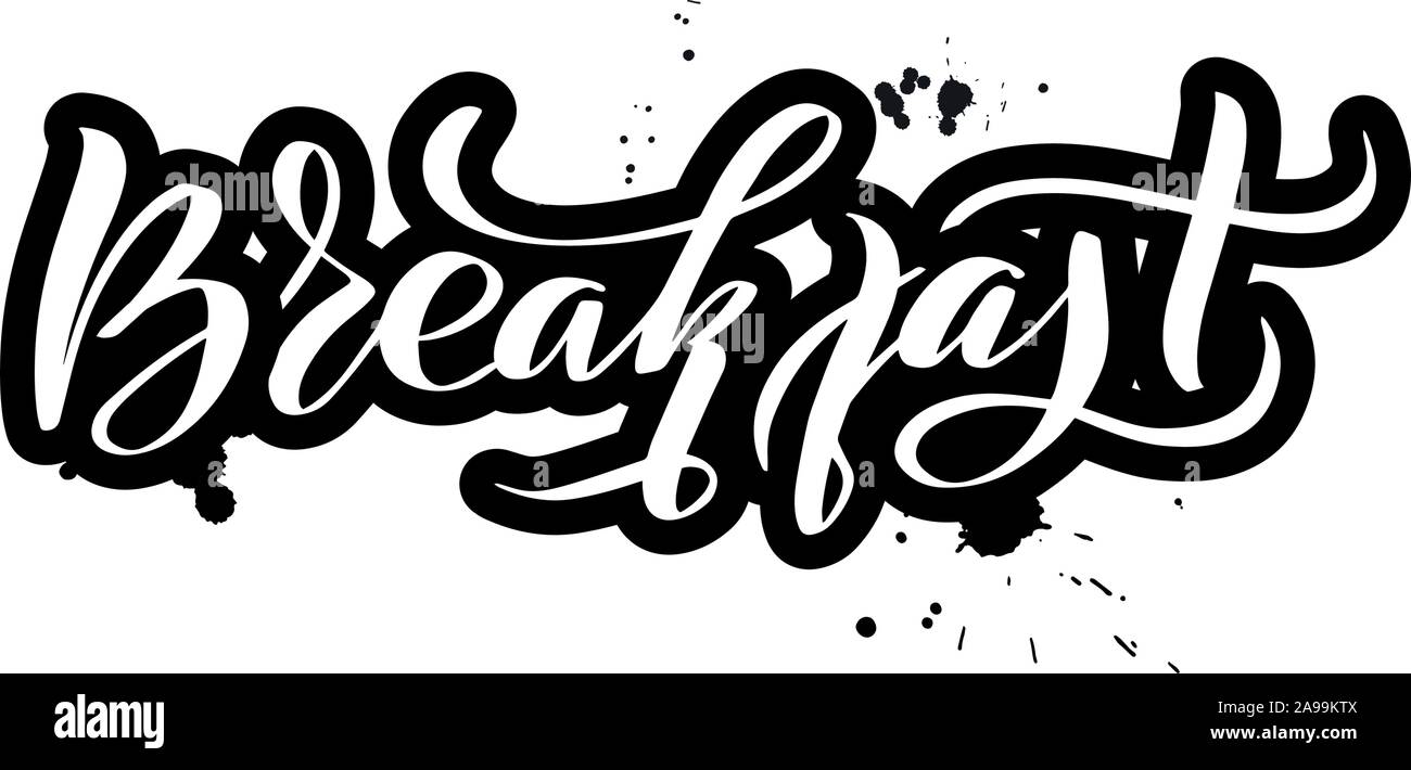 Vector calligraphy illustration isolated on white background Stock ...