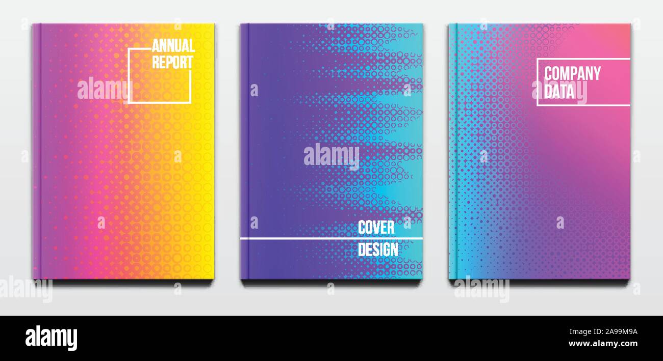Corporate booklet covers or annual reports with hard cover Stock Vector ...
