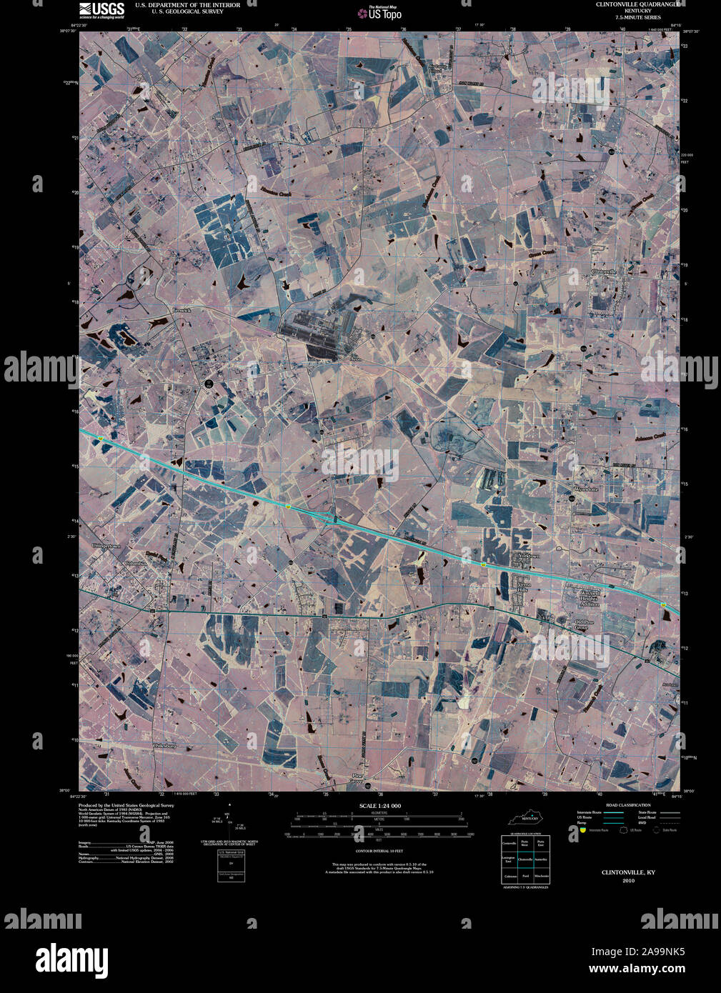 Clintonville map hi-res stock photography and images - Alamy