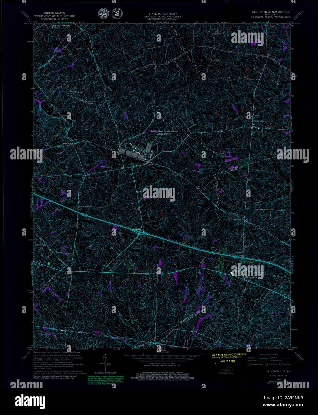 Map of clintonville hi-res stock photography and images - Alamy