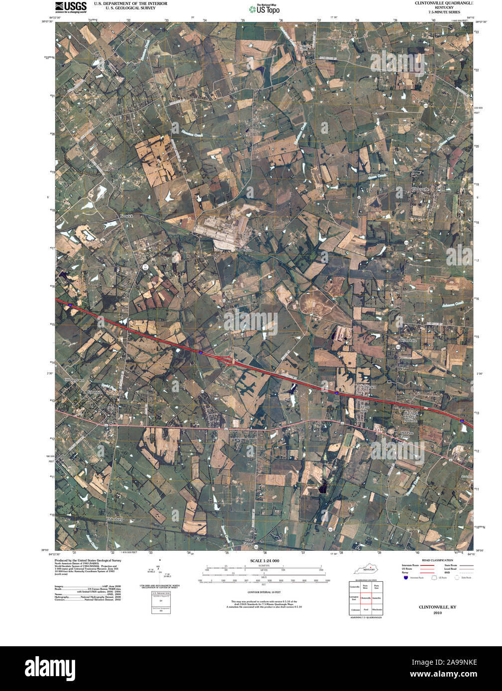 Map of clintonville Cut Out Stock Images & Pictures - Alamy
