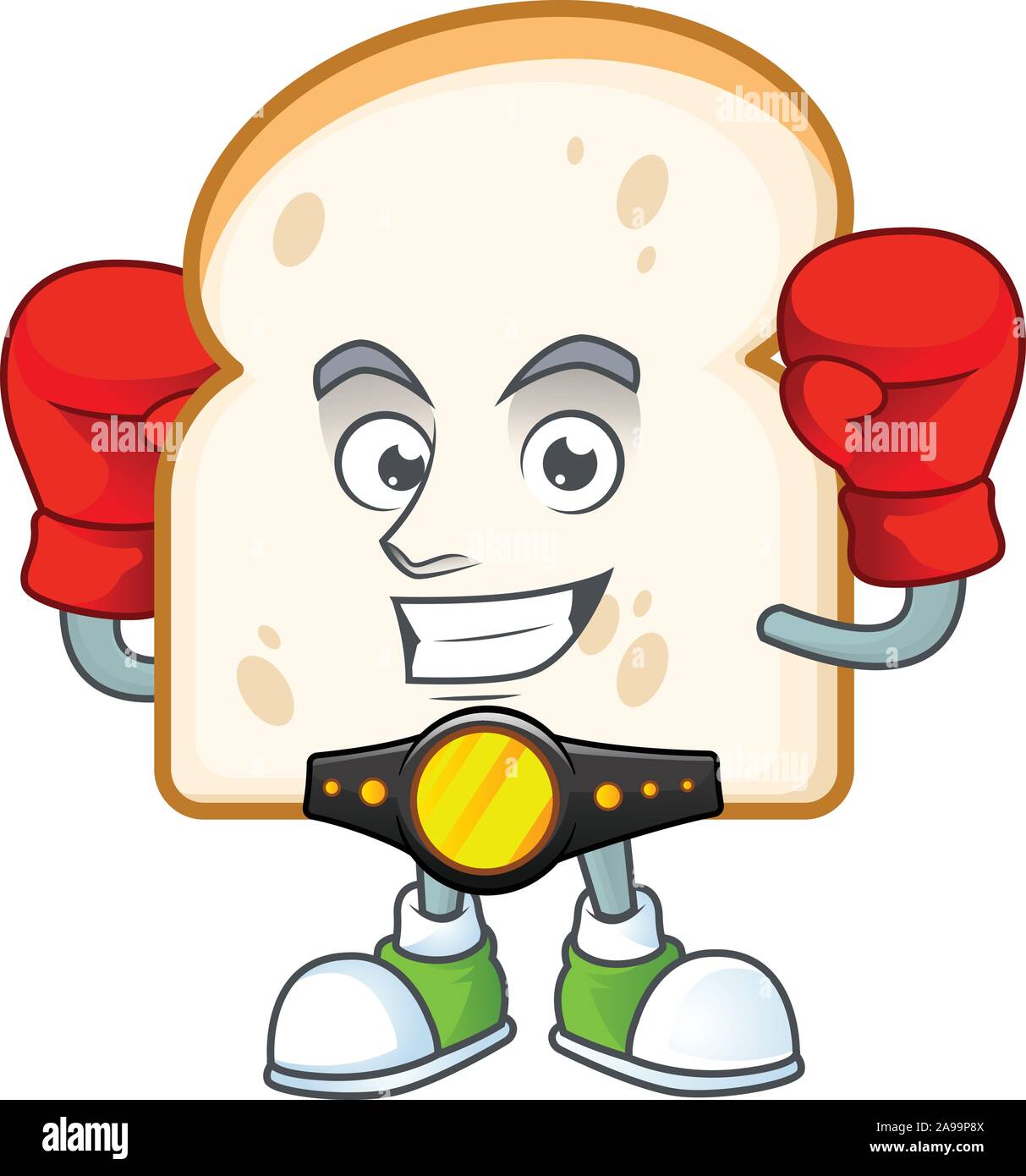 Character the painter in the slice white bread Stock Vector Image & Art ...