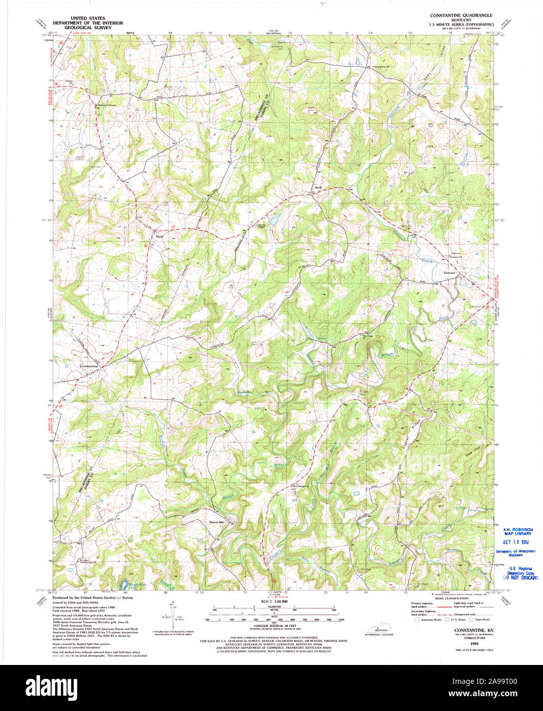 Map of constantine Cut Out Stock Images & Pictures - Alamy