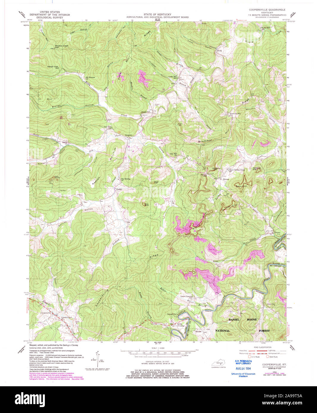 Coopersville map hi-res stock photography and images - Alamy