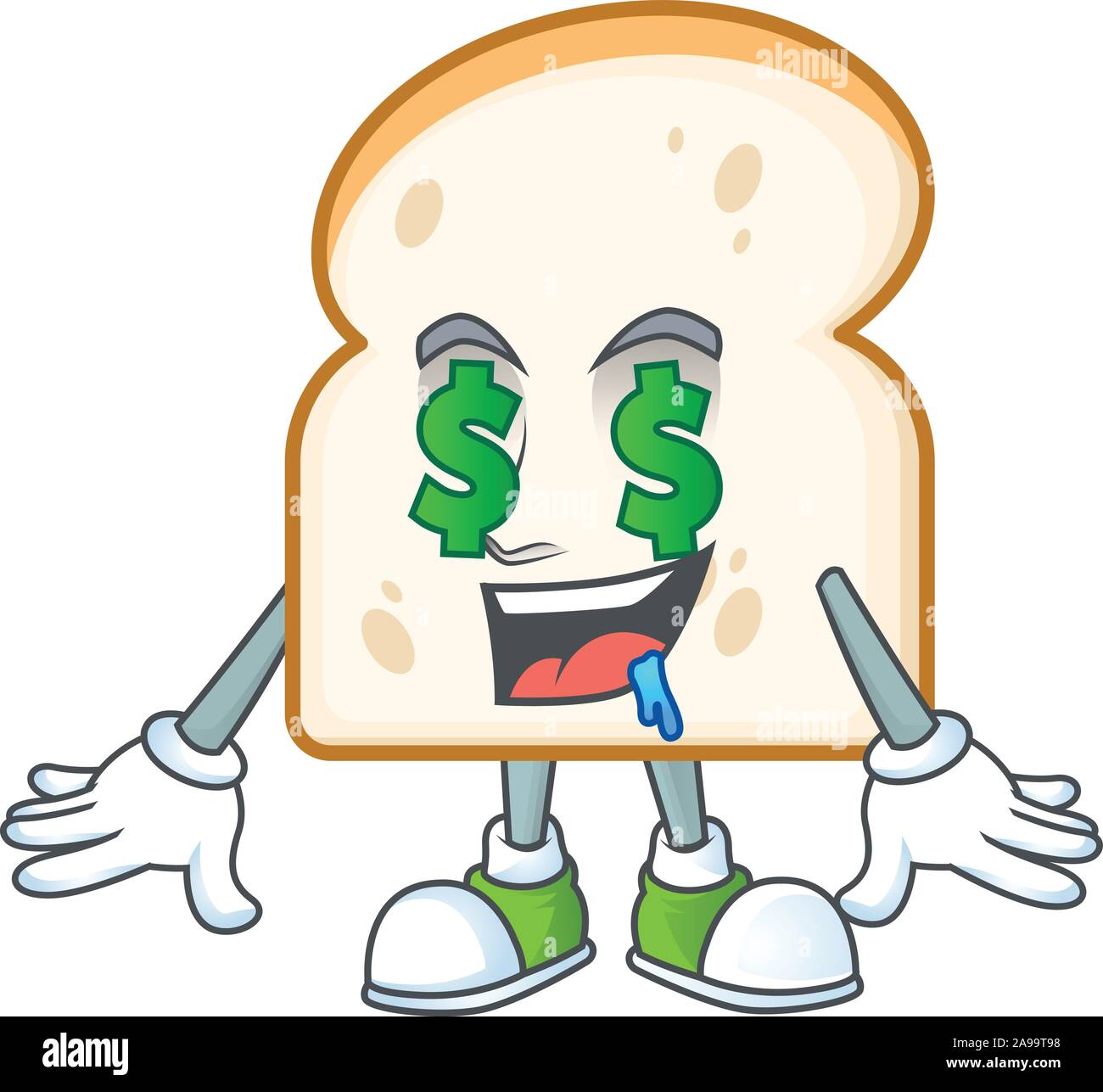 Bread in bill Stock Vector Images - Alamy
