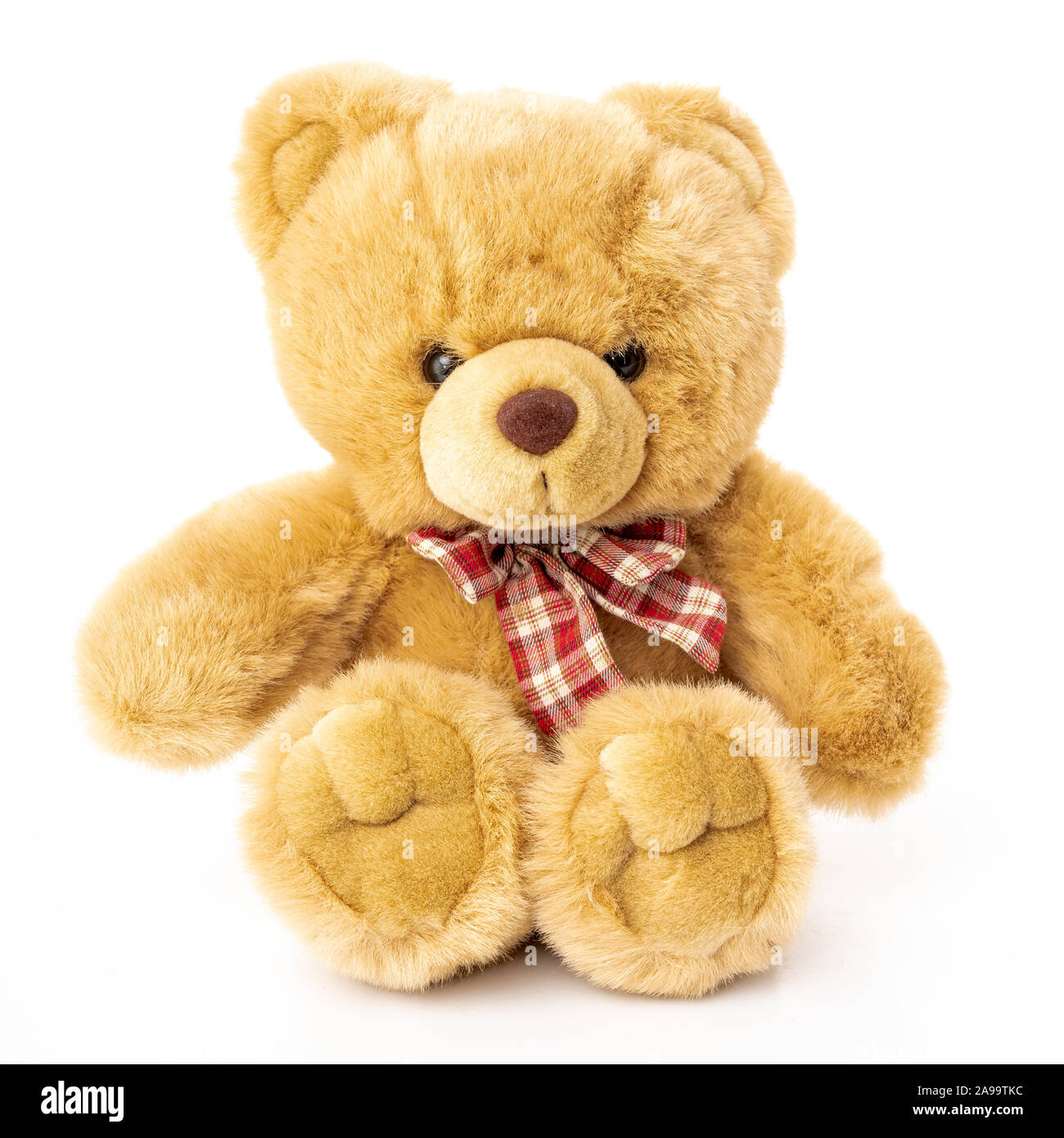 Fluffy teddy bear isolated on white Stock Photo - Alamy