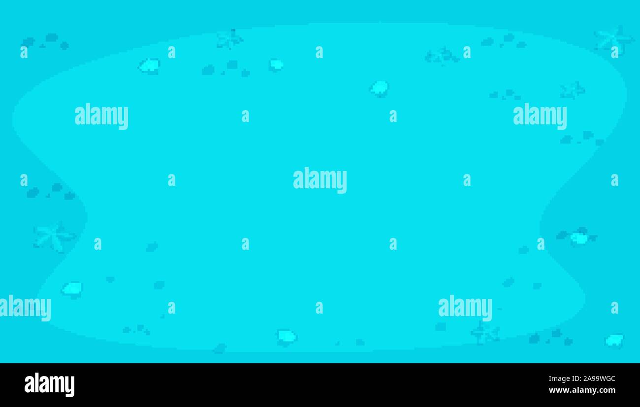 Blue background with starfish and shells illustration Stock Vector ...