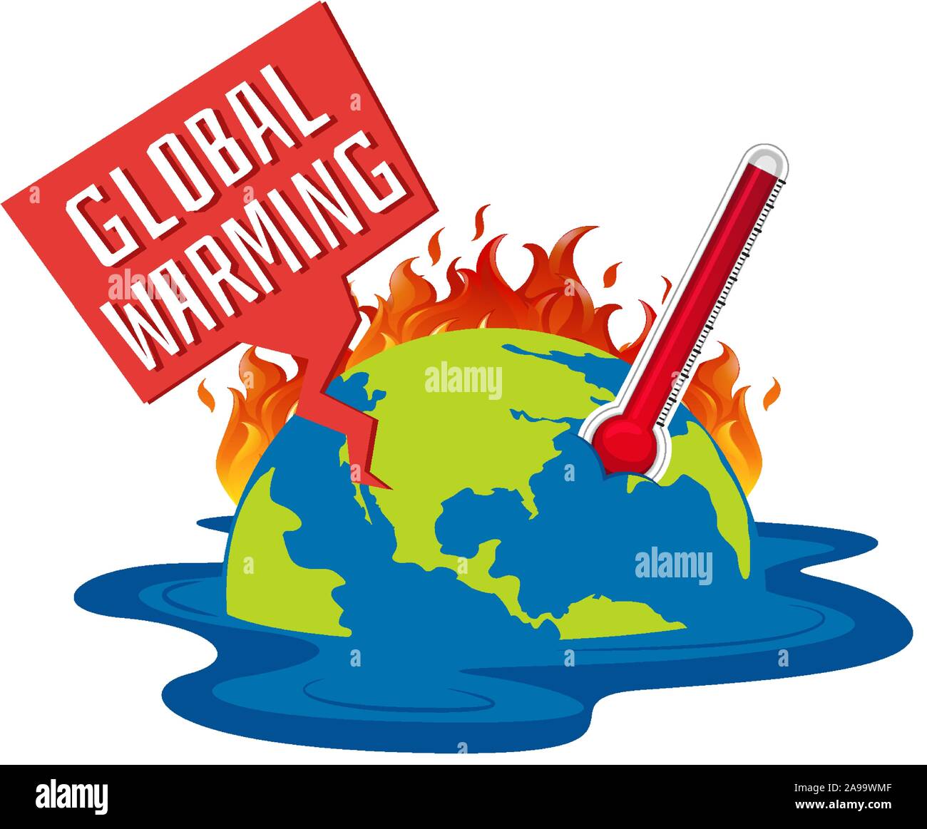 Earth Global Warming Clipart