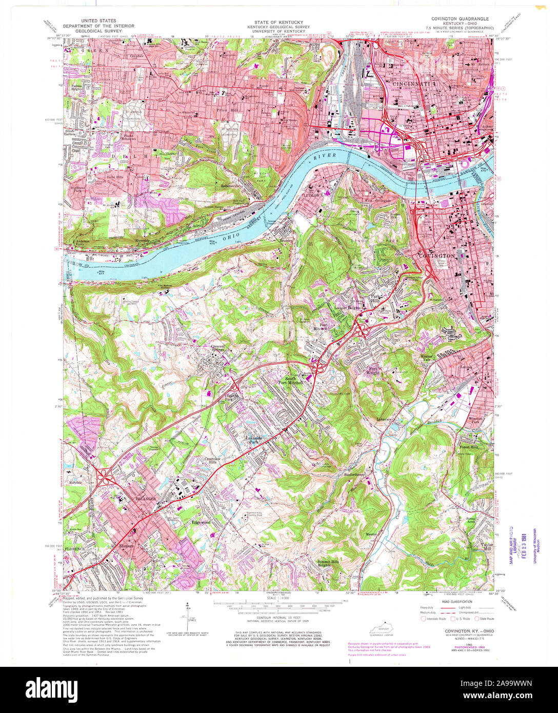 Covington map Cut Out Stock Images & Pictures - Alamy