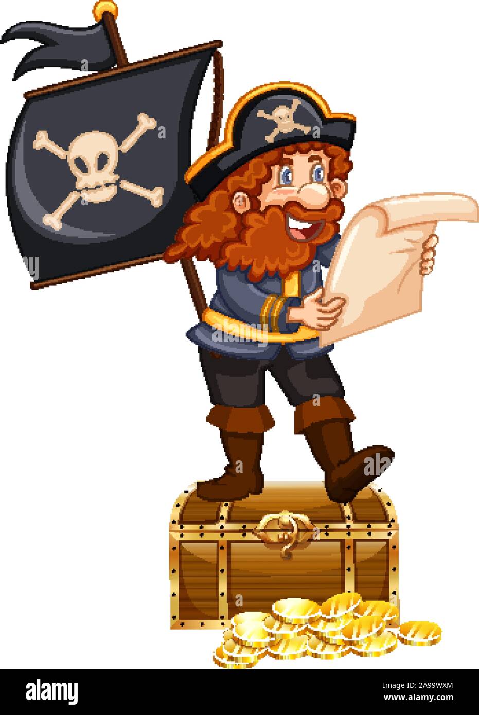 Pirate Gold Coin Clip Art