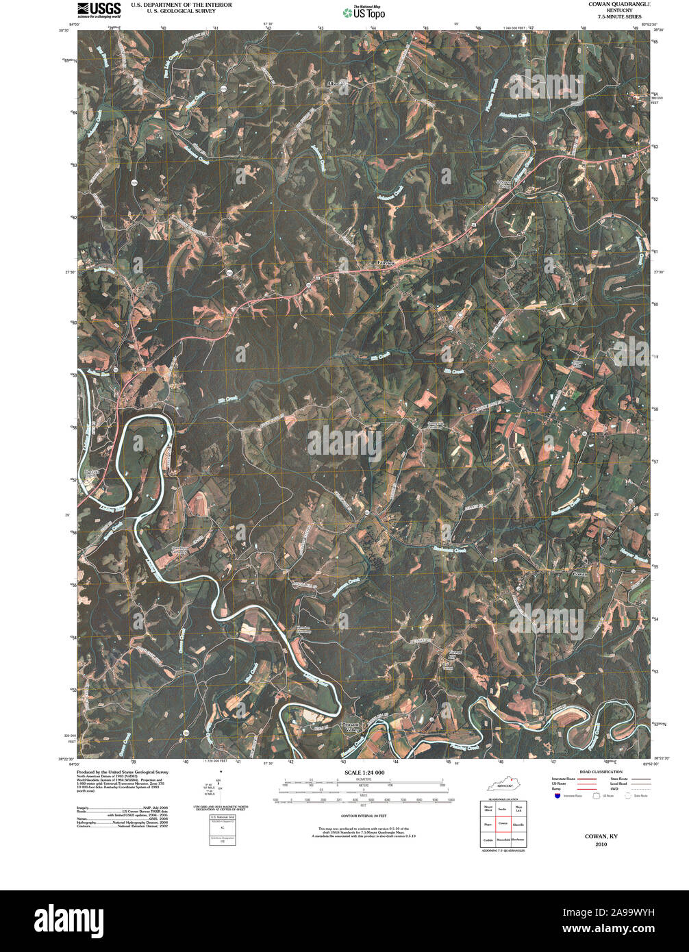 Historical map of kentucky Cut Out Stock Images & Pictures - Alamy