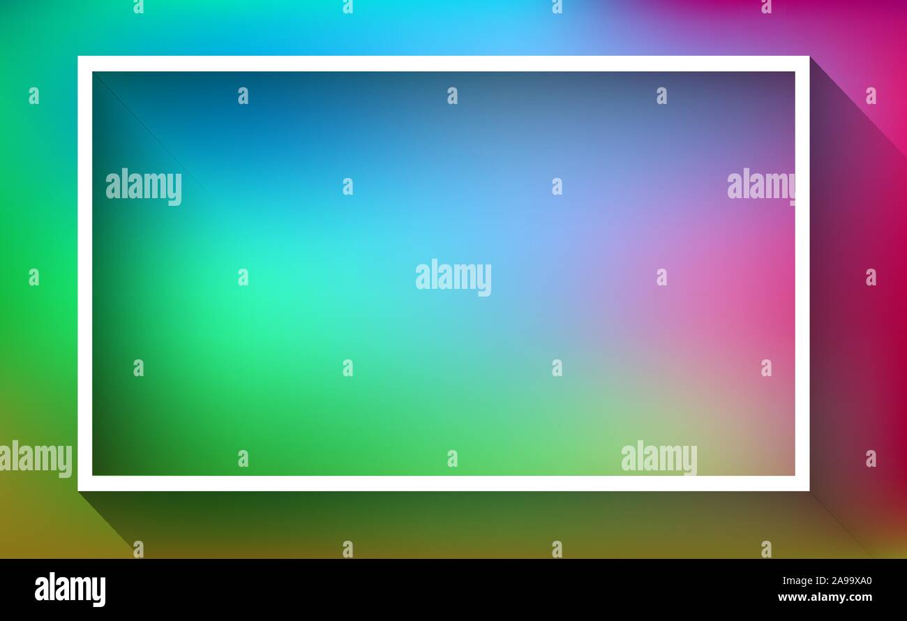 Border template with colorful background illustration Stock Vector ...