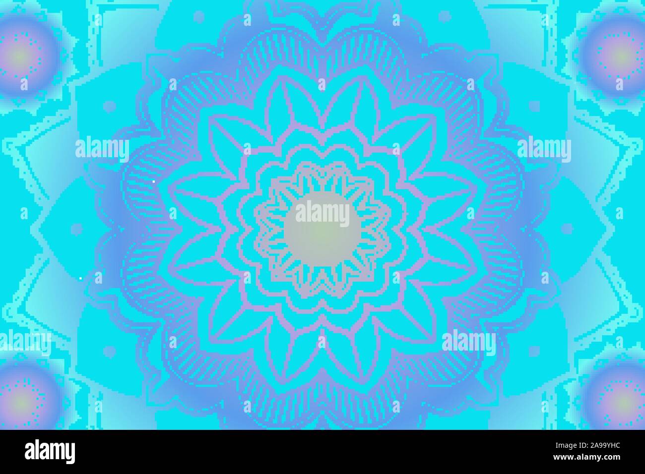 Mandala patterns on blue background illustration Stock Vector Image ...
