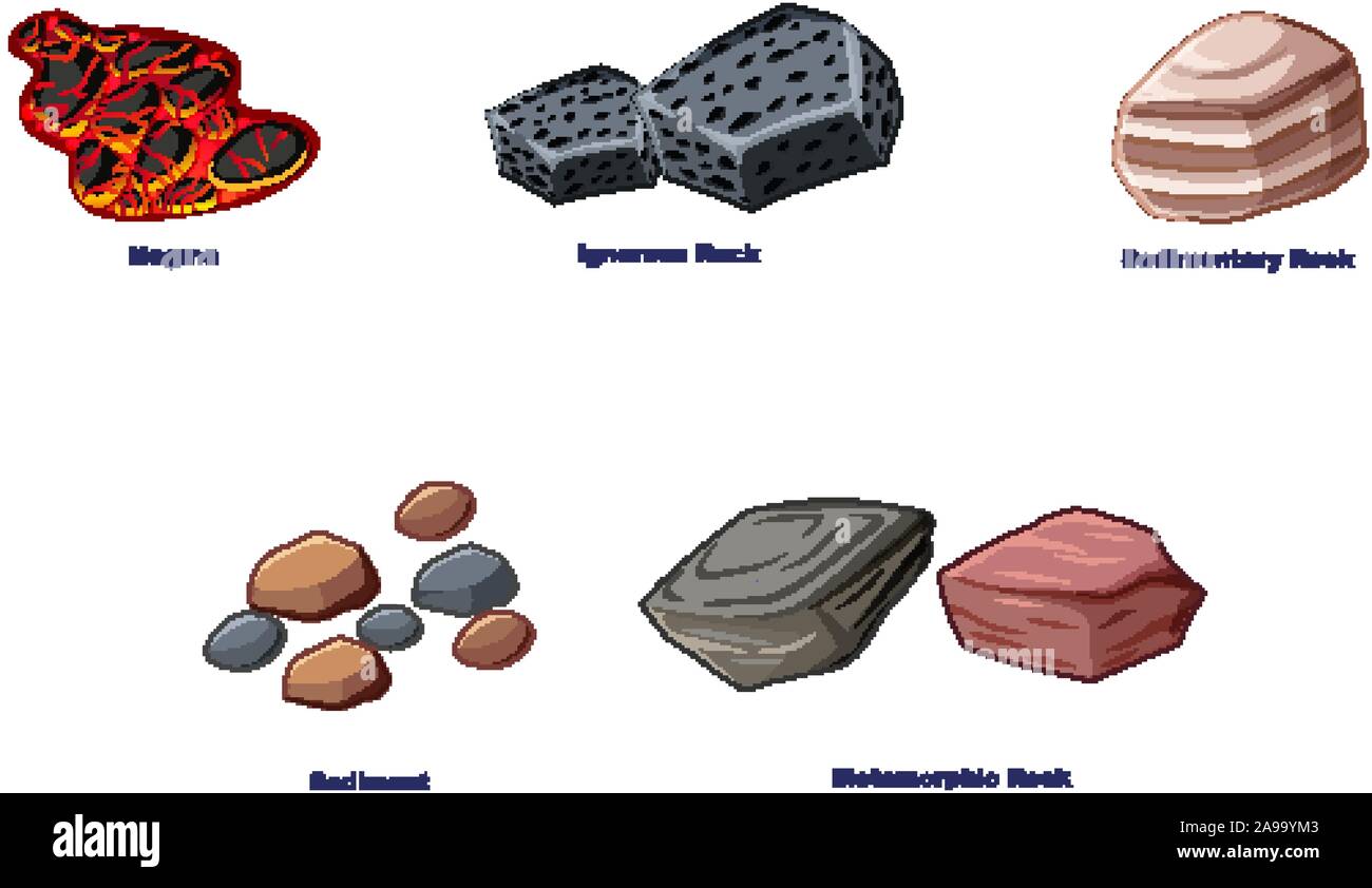 Types Of Rocks Clipart