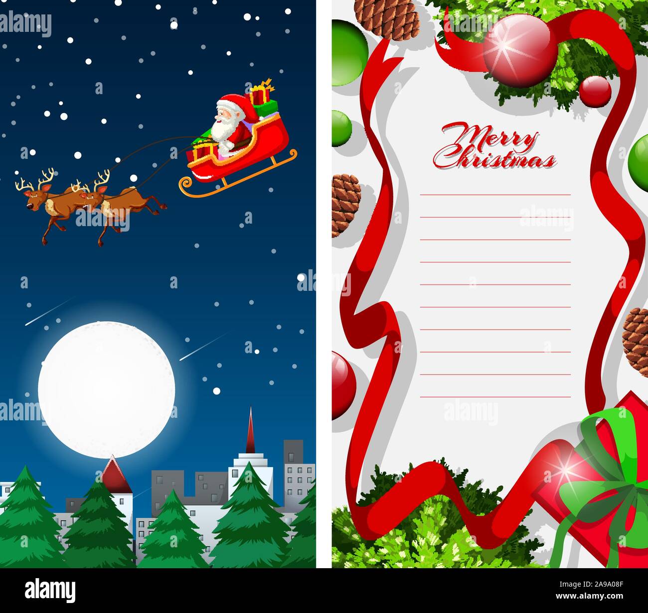 Background templates with christmas theme illustration Stock Vector ...