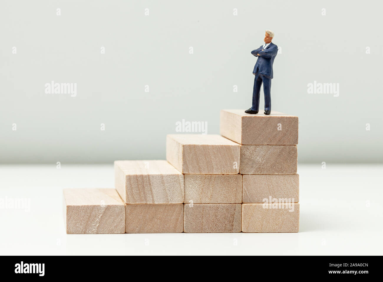 Stairs up as a symbol of career growth up or business success Stock ...