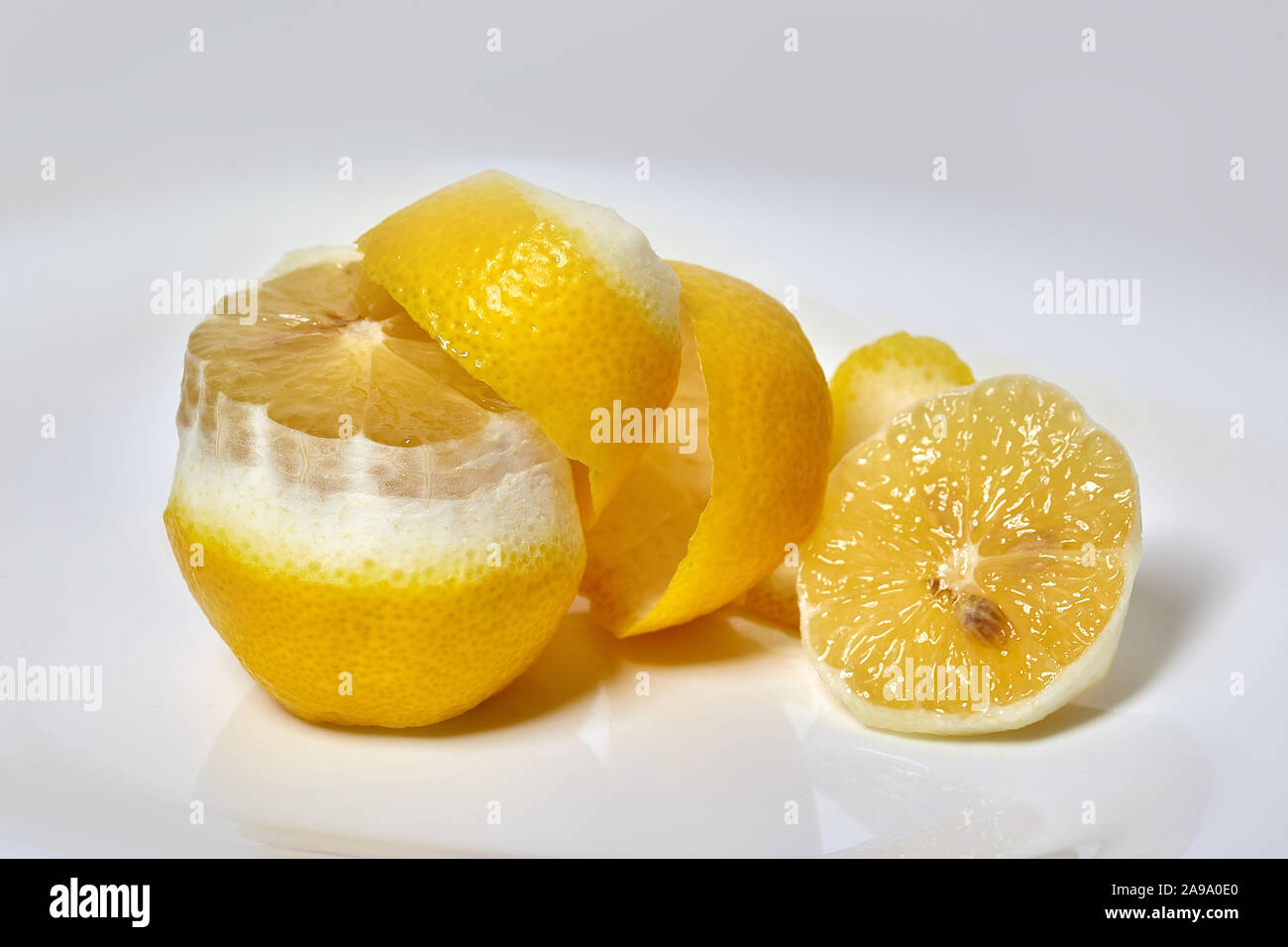 Macro lemon skin texture background hi-res stock photography and images ...