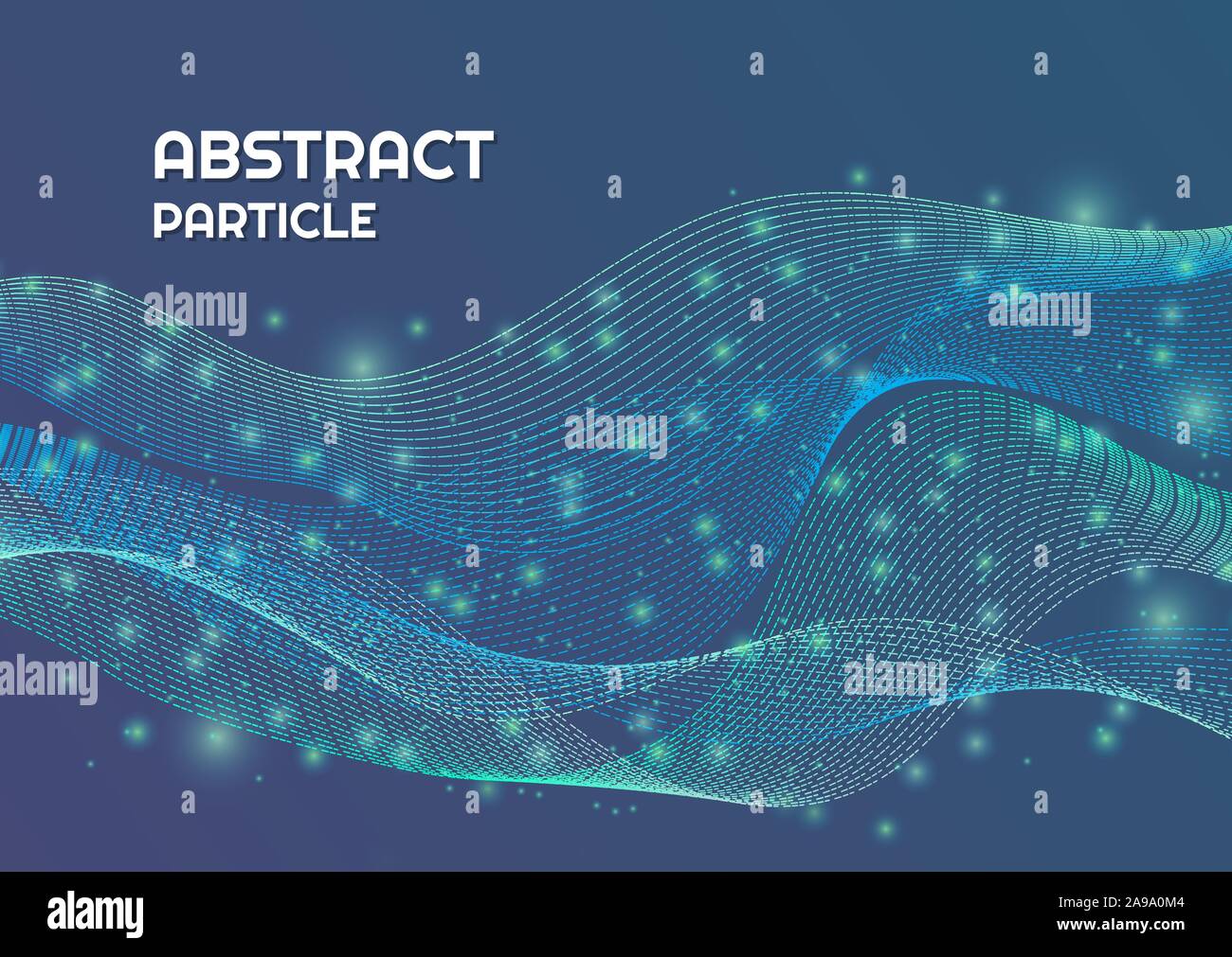 Particle Abstract Background Line Flow Complex Design With Light Shine
