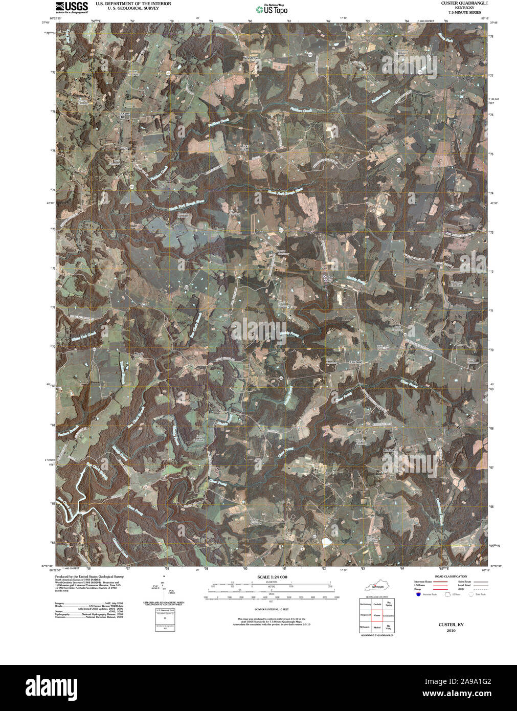 Custer map hi-res stock photography and images - Alamy