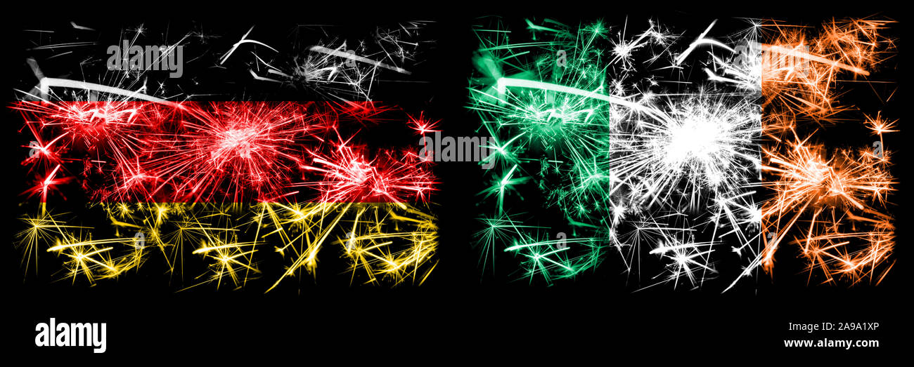 Germany, German vs Ireland, Irish New Year celebration travel sparkling ...