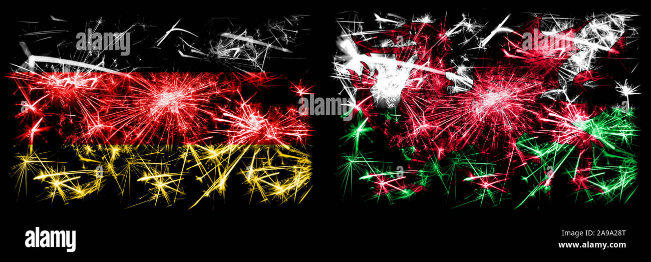 Germany, German vs Wales, Welsh New Year celebration travel sparkling ...