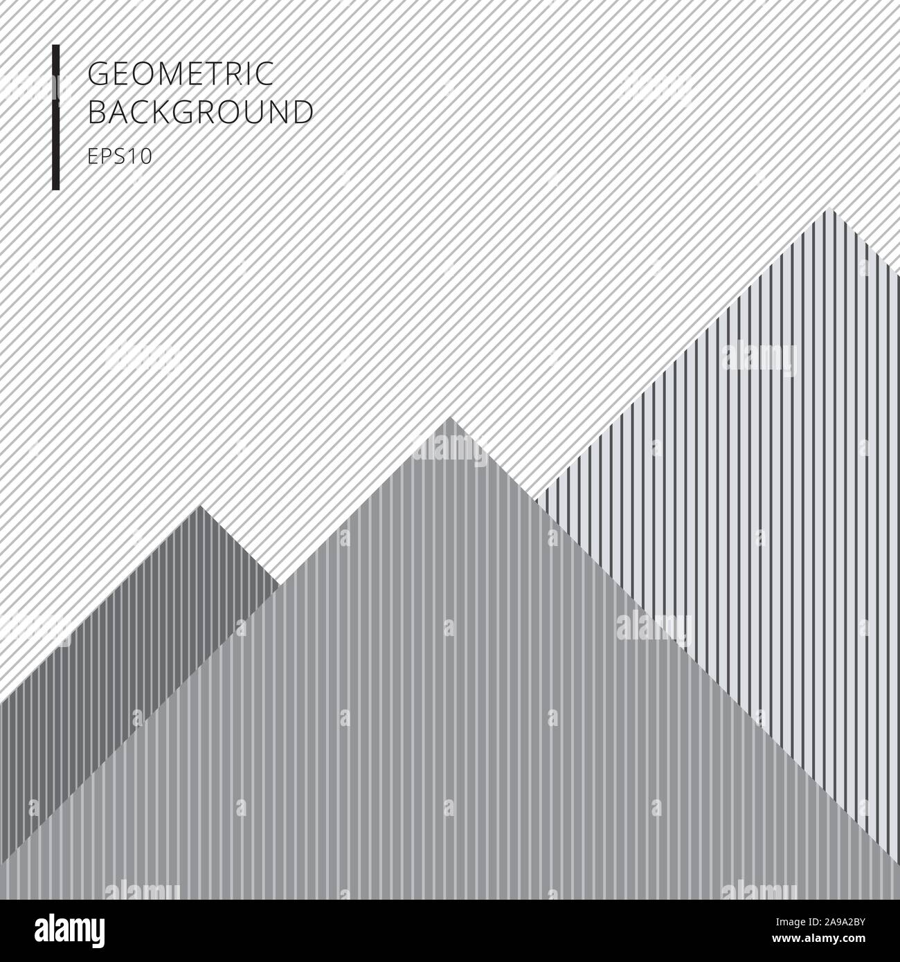 Abstract geometric with lines pattern white and gray background and ...