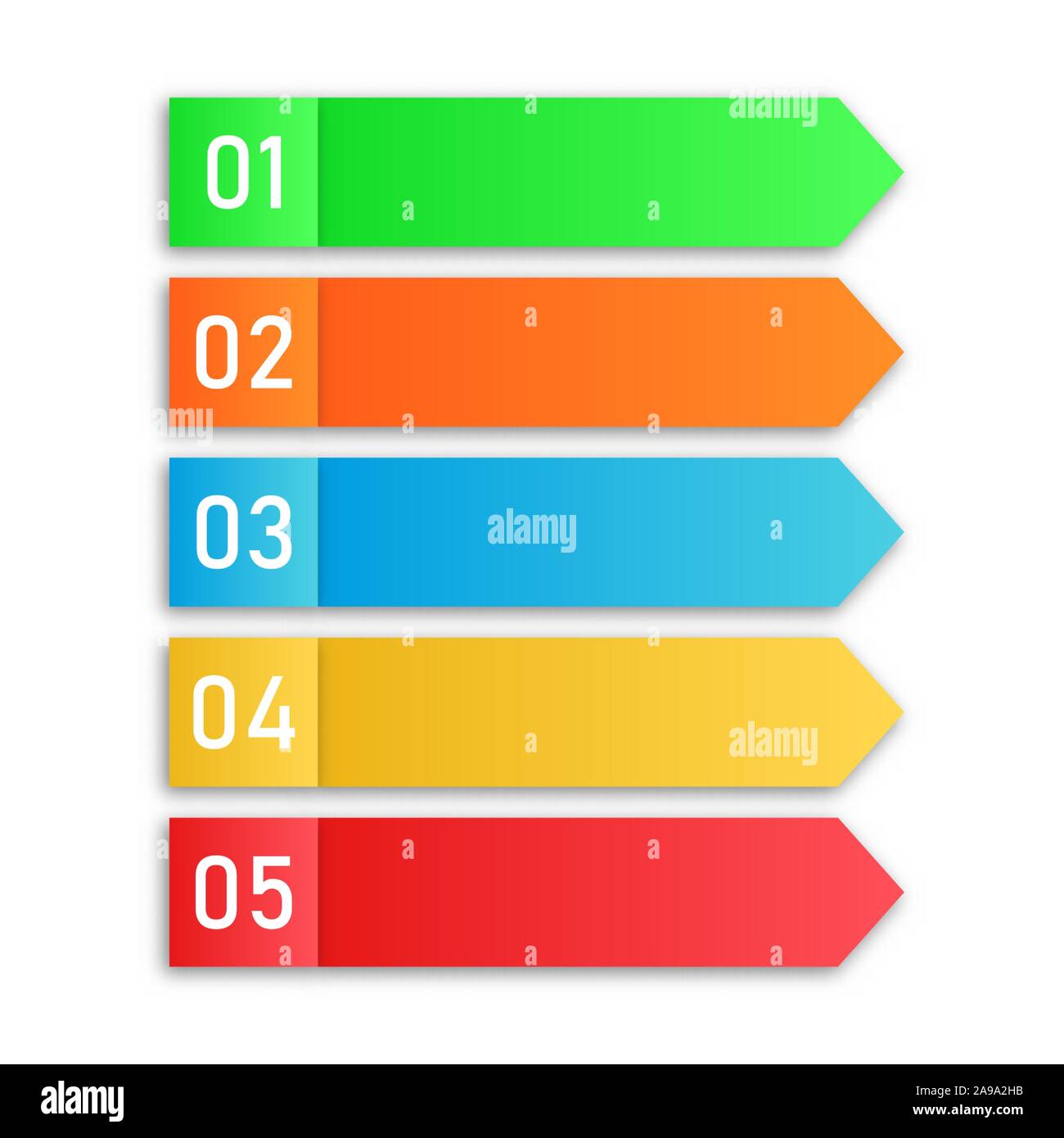 Colored process steps. Vector Infographic elements. Numbers of business ...