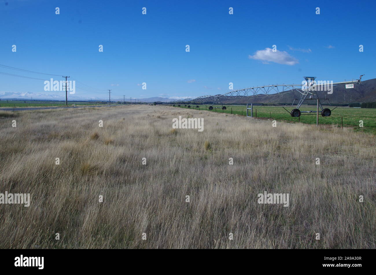 Te Araroa Trail. State Highway 8. South Island. New Zealand Stock Photo ...