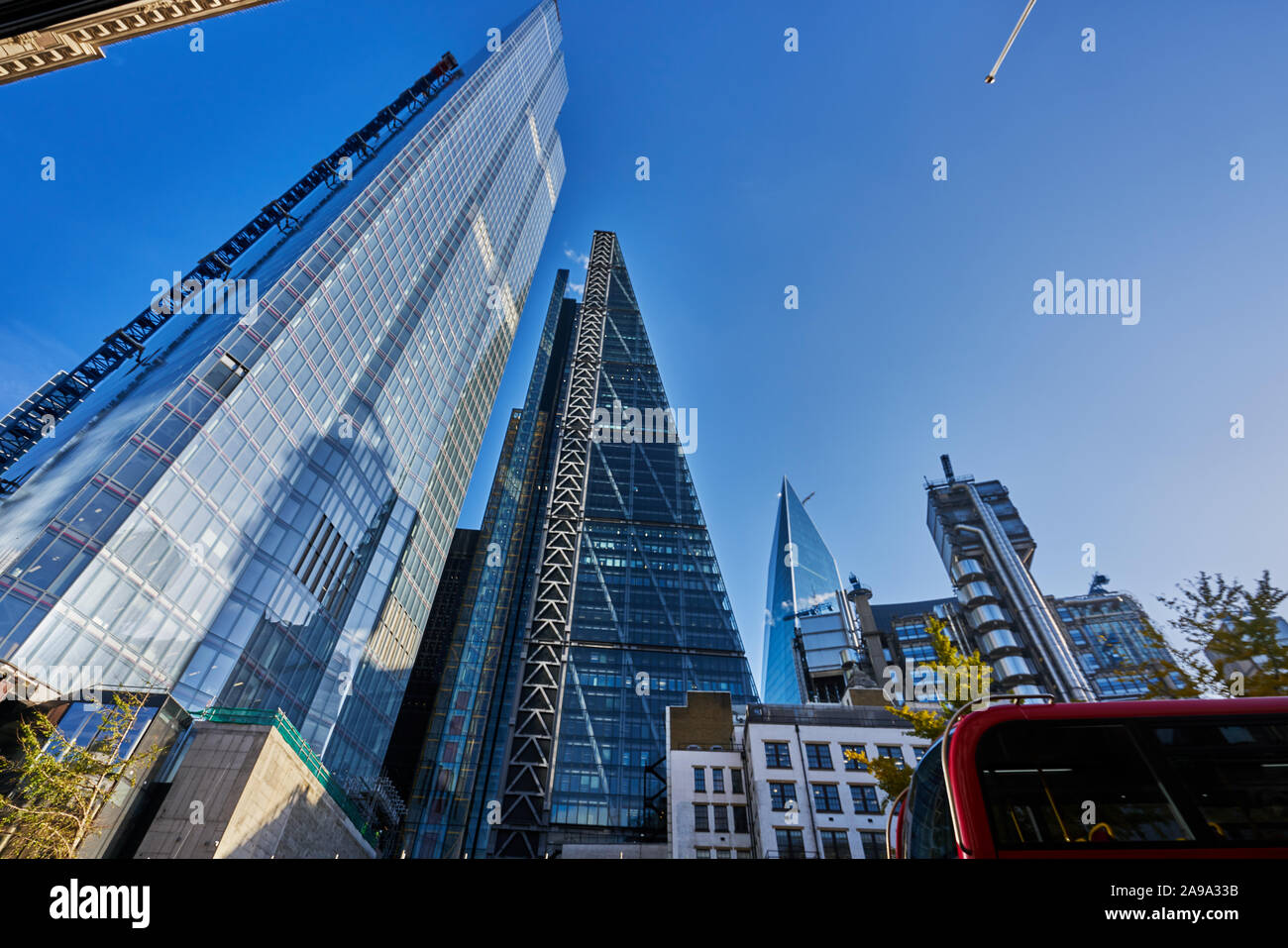 The City of London Business and Financial District. London England UK ...