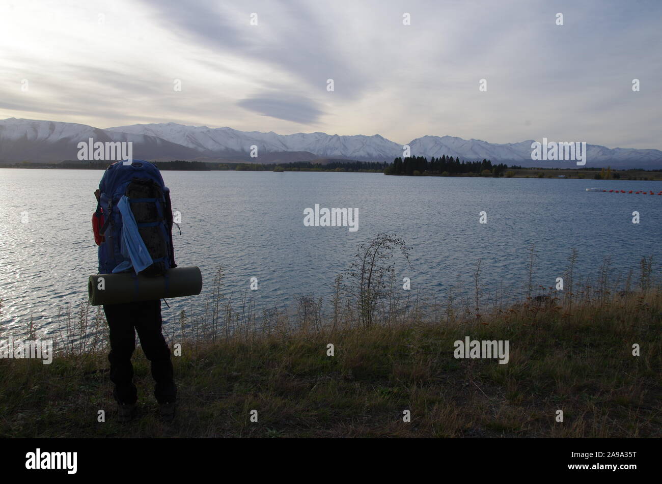 Te Araroa Trail. State Highway 8. South Island. New Zealand Stock Photo ...
