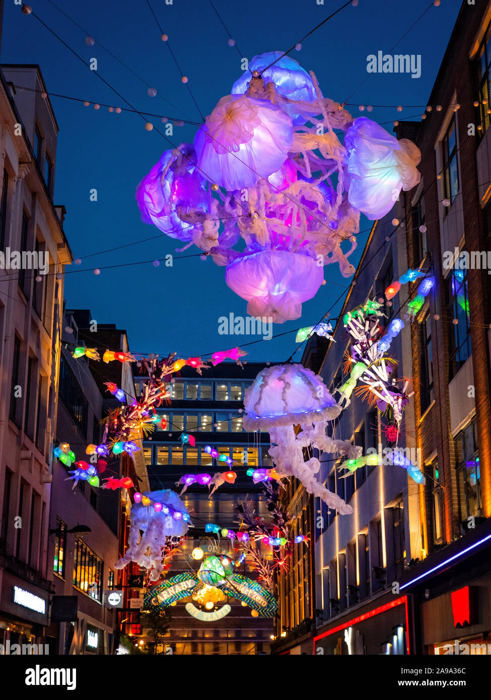 Carnaby Street Christmas Lights 2019 Stock Photo - Alamy