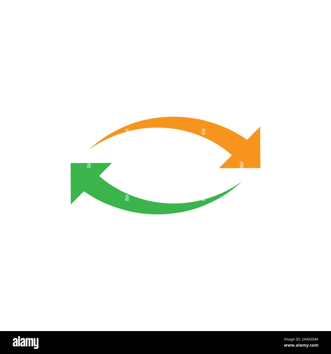 Reload arrow. Reset symbol. Vector arrow. Rotation arrow isolated Stock ...