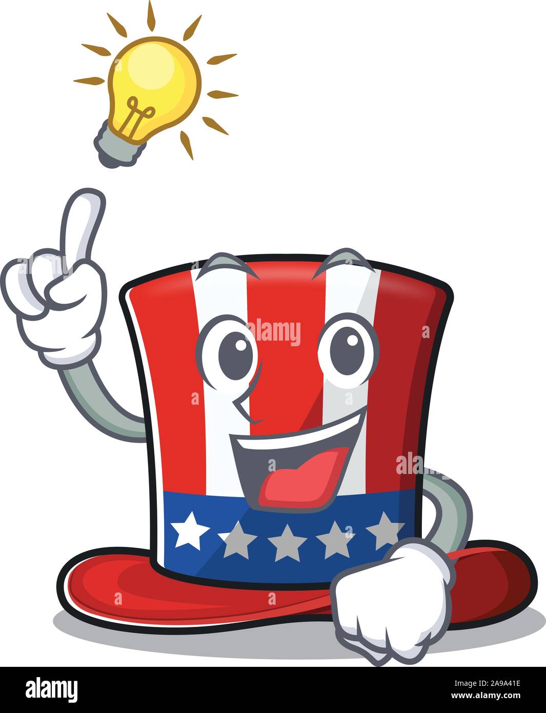 Uncle sam hat with have an idea cartoon Stock Vector Image & Art - Alamy