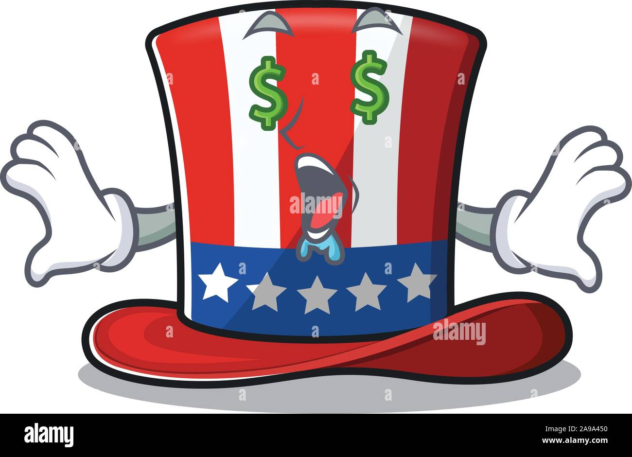 Uncle Sam Cartoon Money