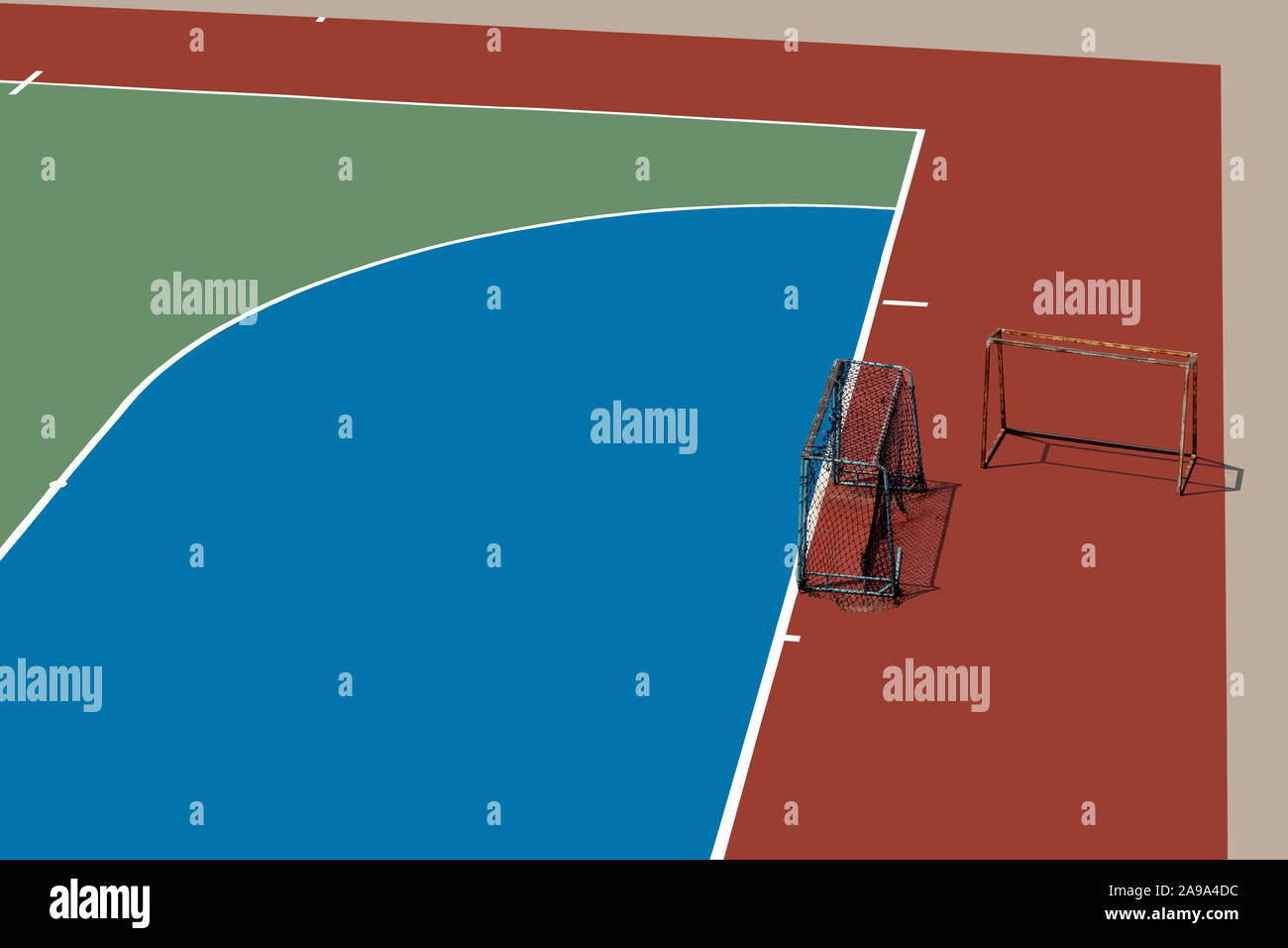 Small football field Stock Photo - Alamy