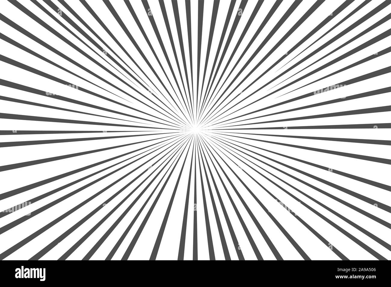 Black and white sunbeams background. Sunburst pattern. Vector sun rays ...