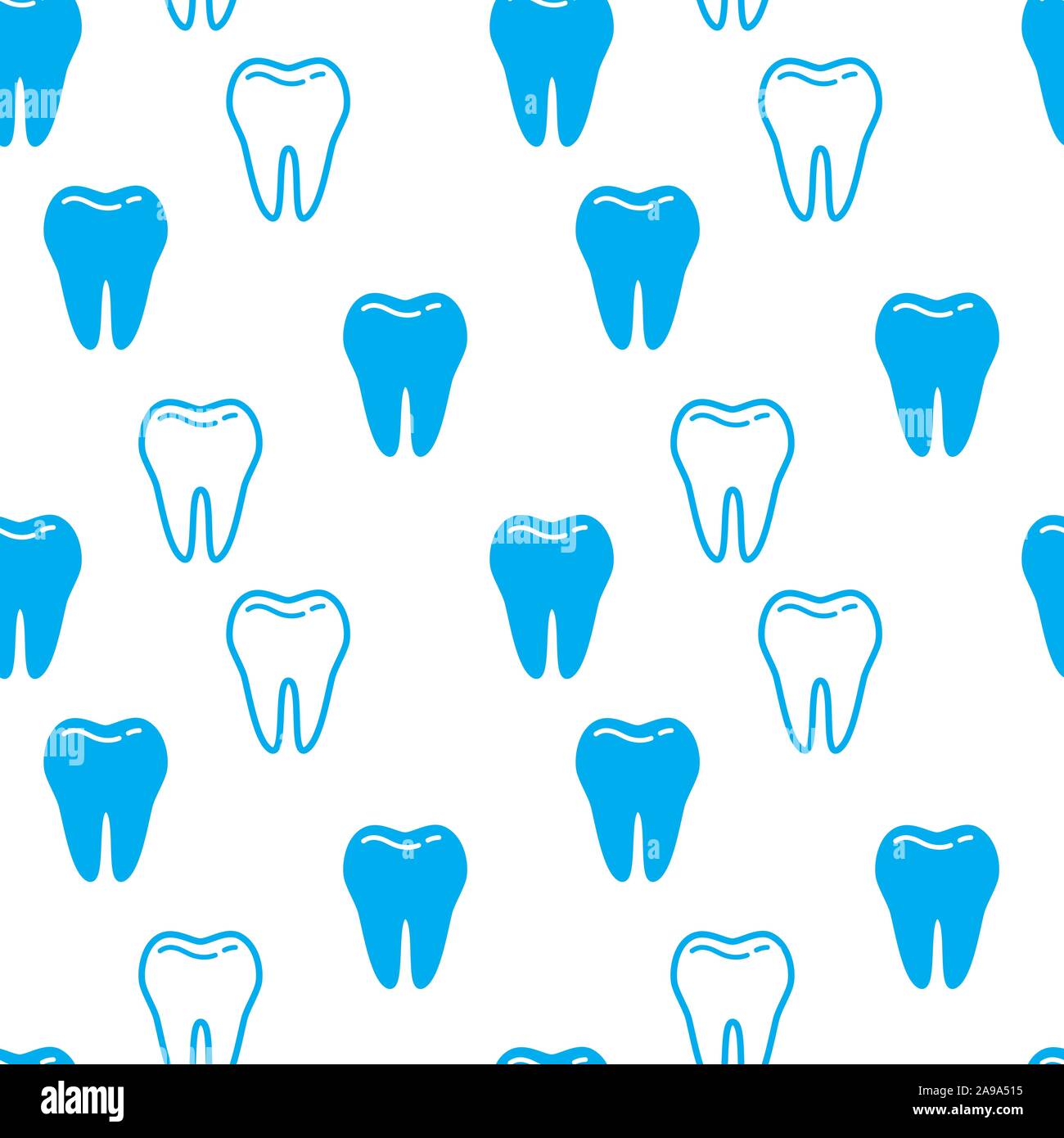 Seamless background with Teeth. Vector illustration. Abstract Teeth ...