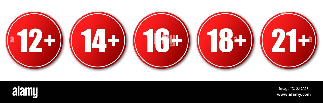 Movie age restriction Stock Vector Images - Alamy