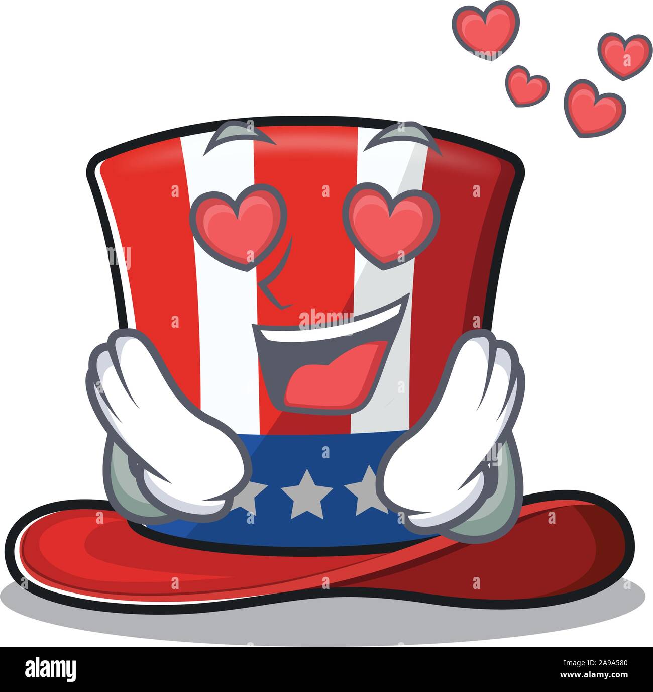 Illustration uncle sam heart Stock Vector Images - Alamy