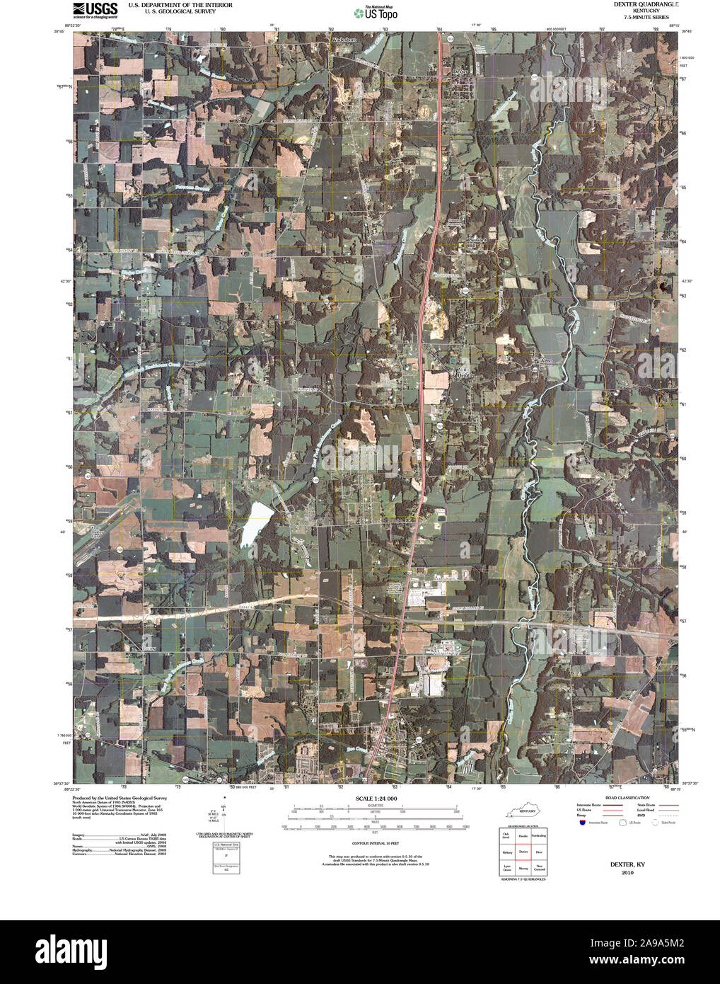 Map of dexter hi-res stock photography and images - Alamy