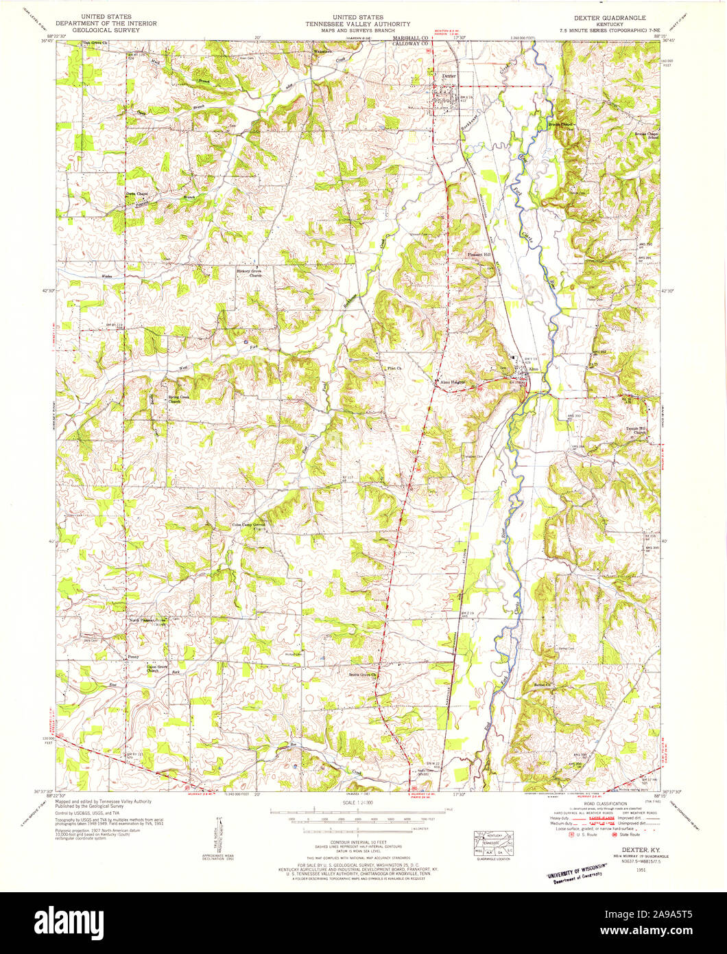 Map of dexter hi-res stock photography and images - Alamy