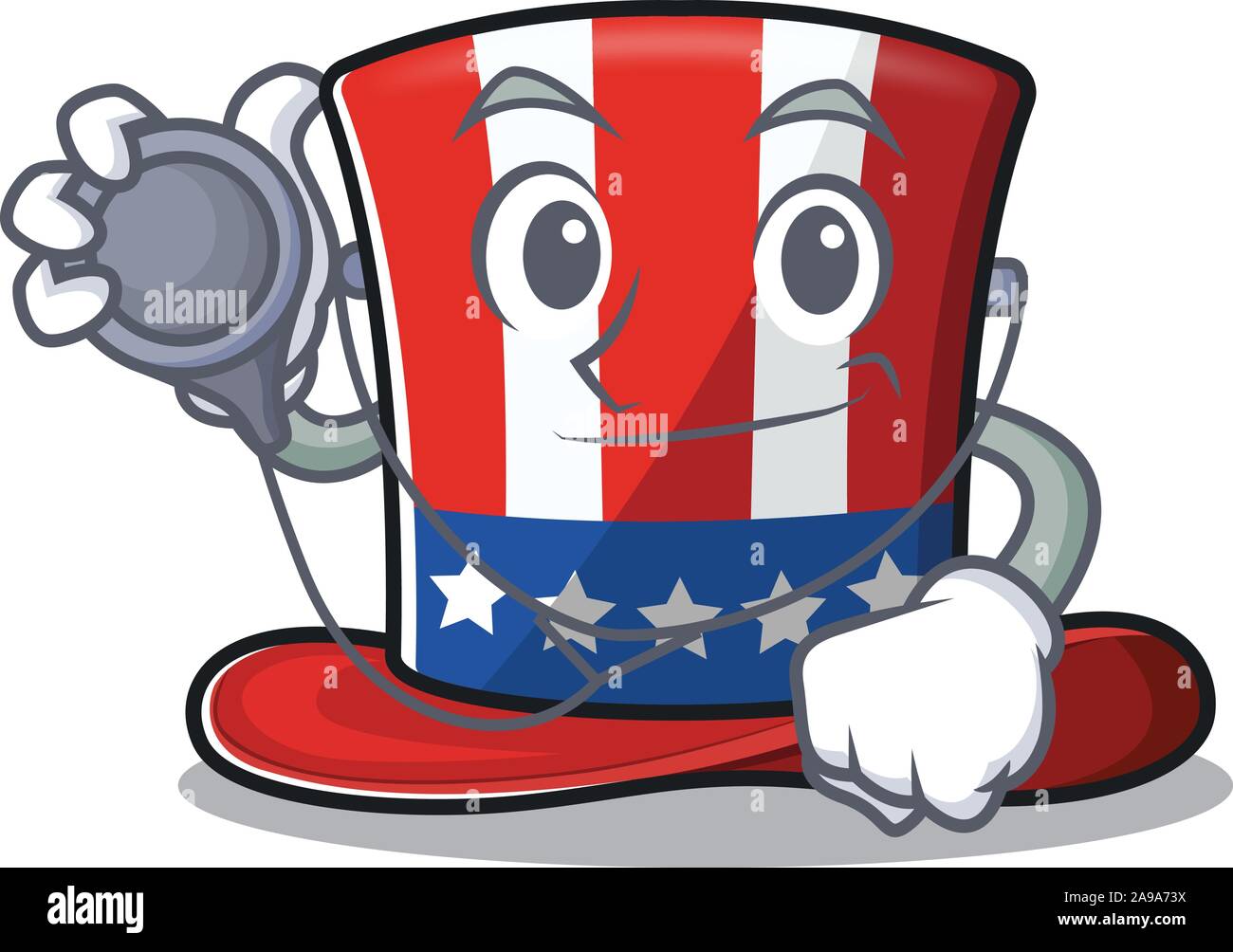 Uncle sam hat with shape cartoon doctor Stock Vector Image & Art - Alamy